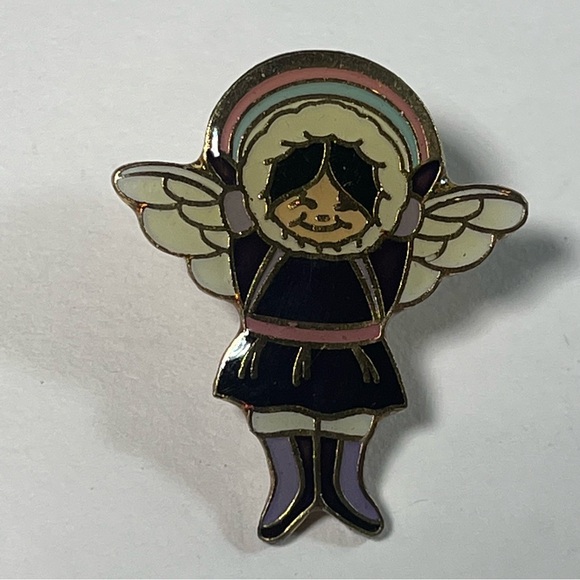 None | Jewelry | Vintage Eskimo Winged Angel Lapel Pin | Poshmark